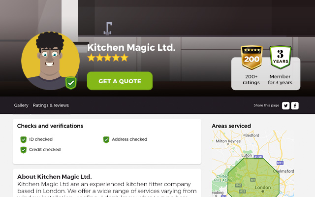 Update and optimise your business profile | Rated People