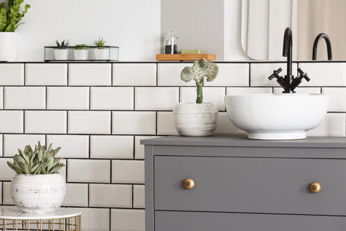 Restyling a room with one simple trick: Painting the tiles - Rated ...
